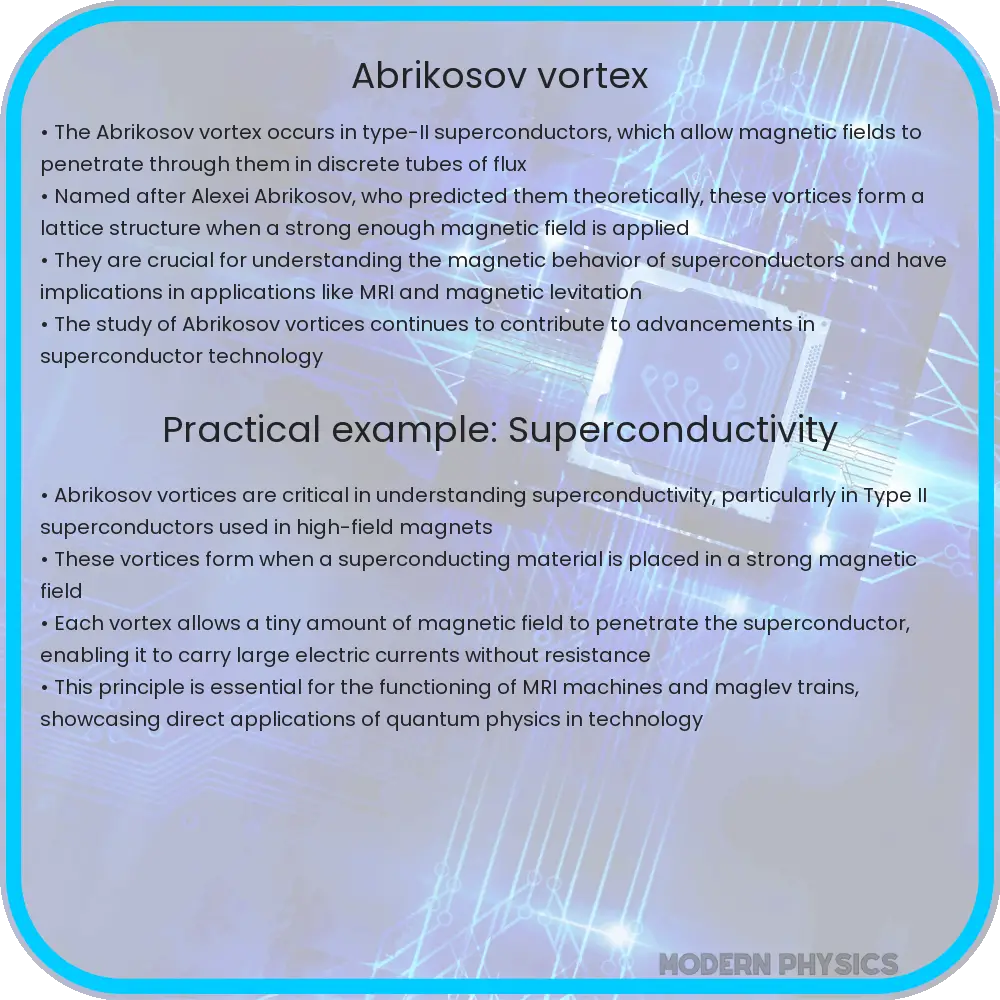 Abrikosov Vortex | Superconductivity, Quantum Flux & Stability