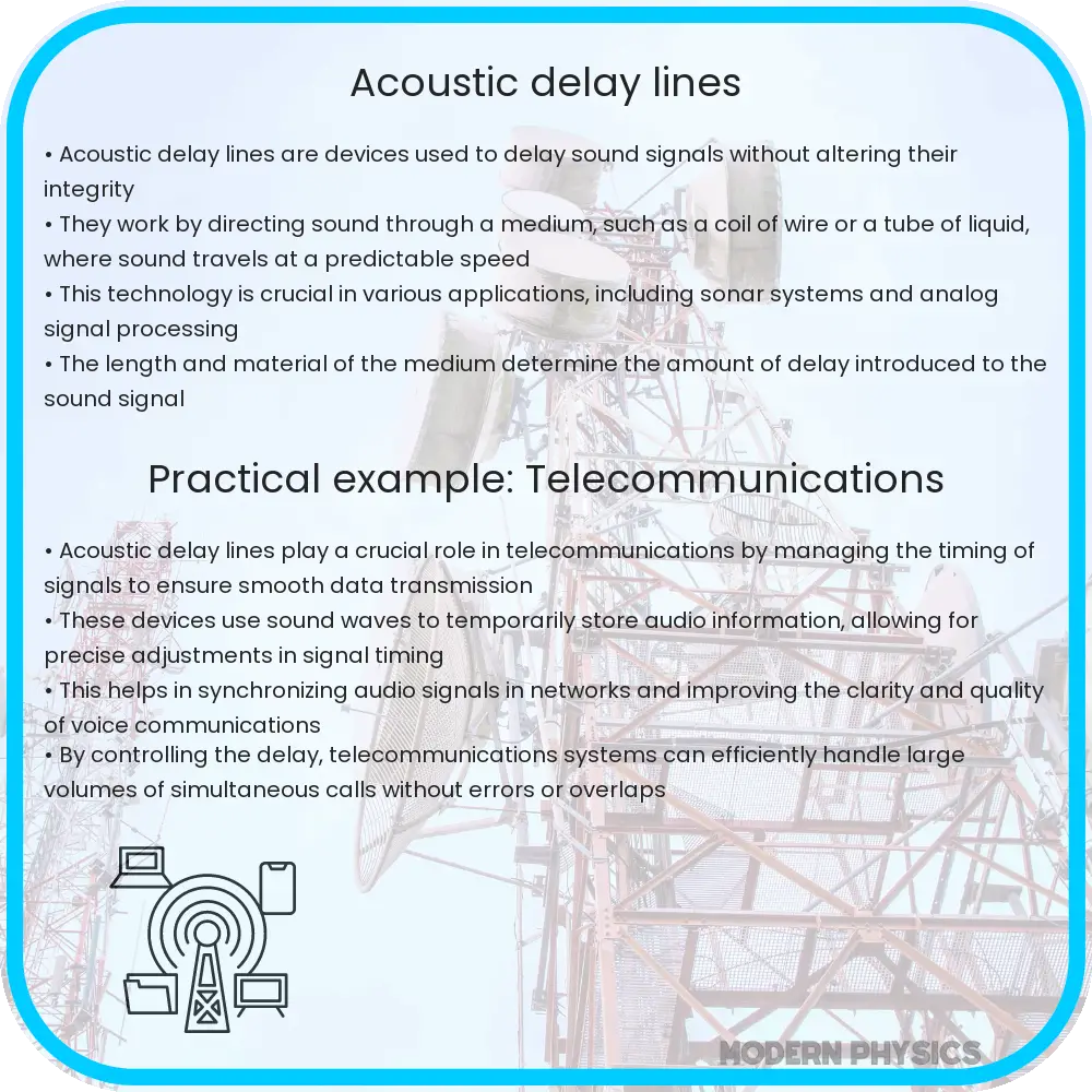 Acoustic Delay Lines | Signal Processing, Precision & Uses