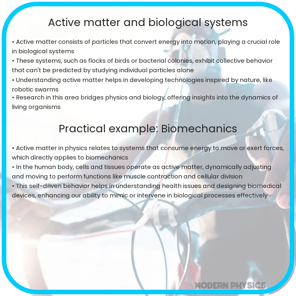 Active Matter & Biology | Dynamics, Self-Organization & Adaptation