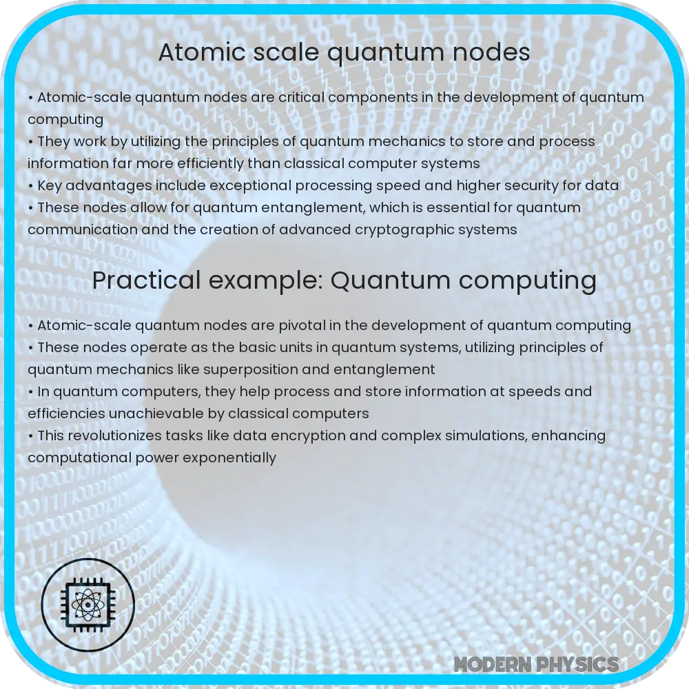 Atomic Scale Quantum Nodes Overview And Uses