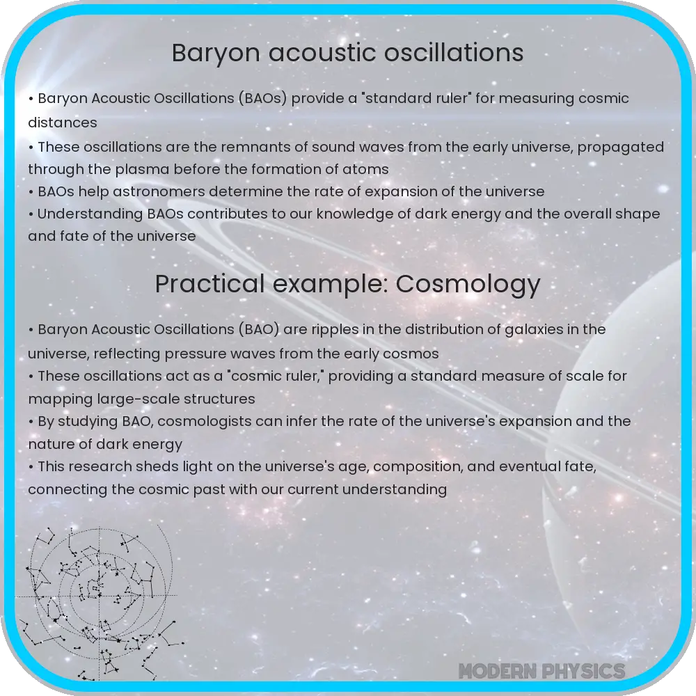 Baryon Acoustic Oscillations | Cosmic Rhythm, Dark Matter & Structure Formation