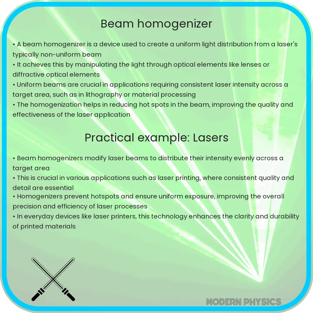 Beam Homogenizer | Enhanced light uniformity & Efficiency in Optics