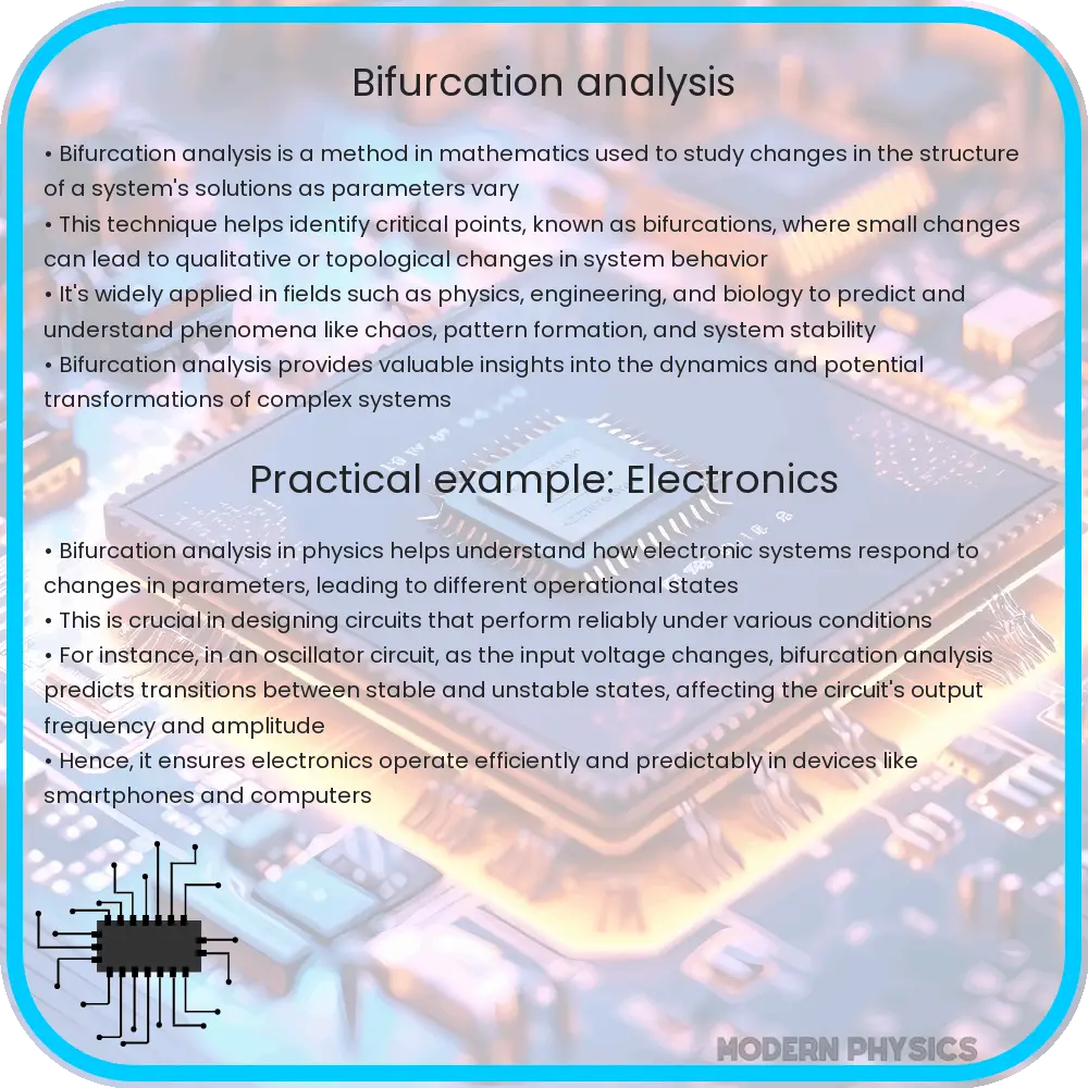 Bifurcation Analysis Trends Simulation And Insight In Physics