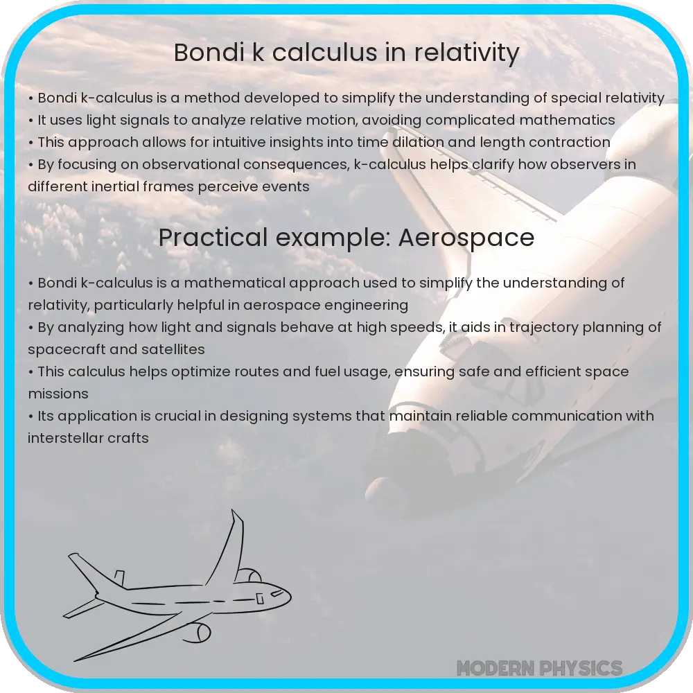 Bondi k-calculus | Relativity Guide, Techniques & Insights