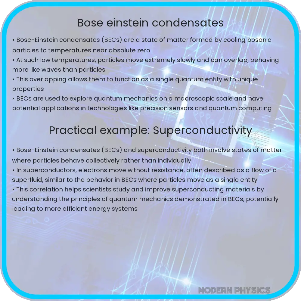Bose Einstein Condensates Quantum States Particle Physics And Coherence