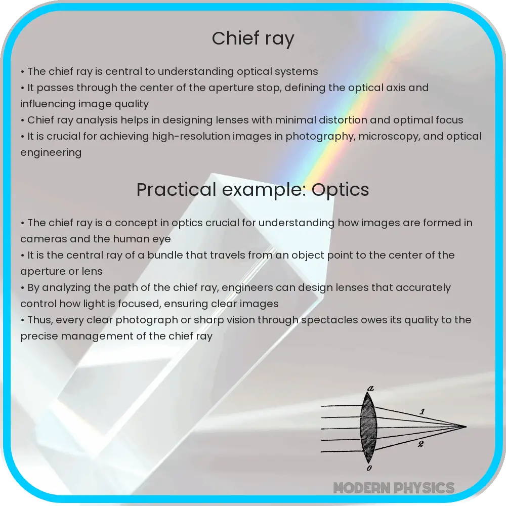 Chief Ray | Basics, Importance & Applications in Optics