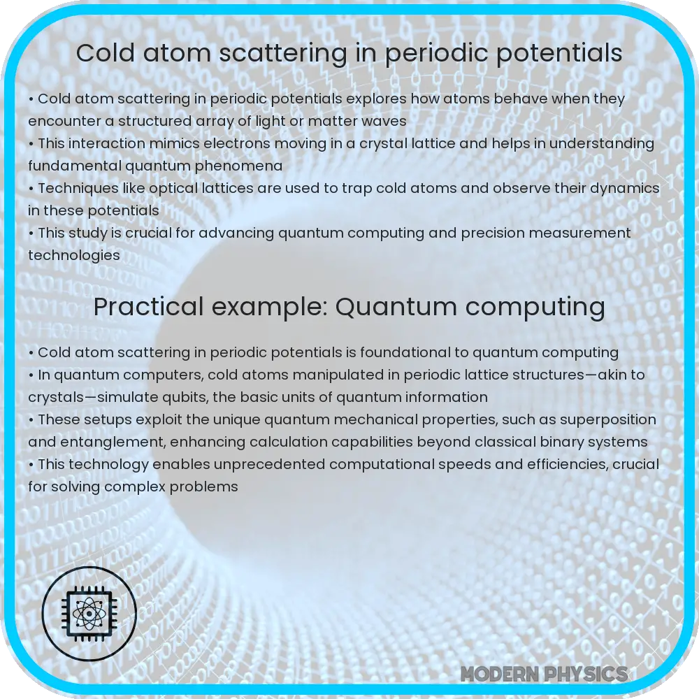 Cold Atom Scattering | Basics & Applications
