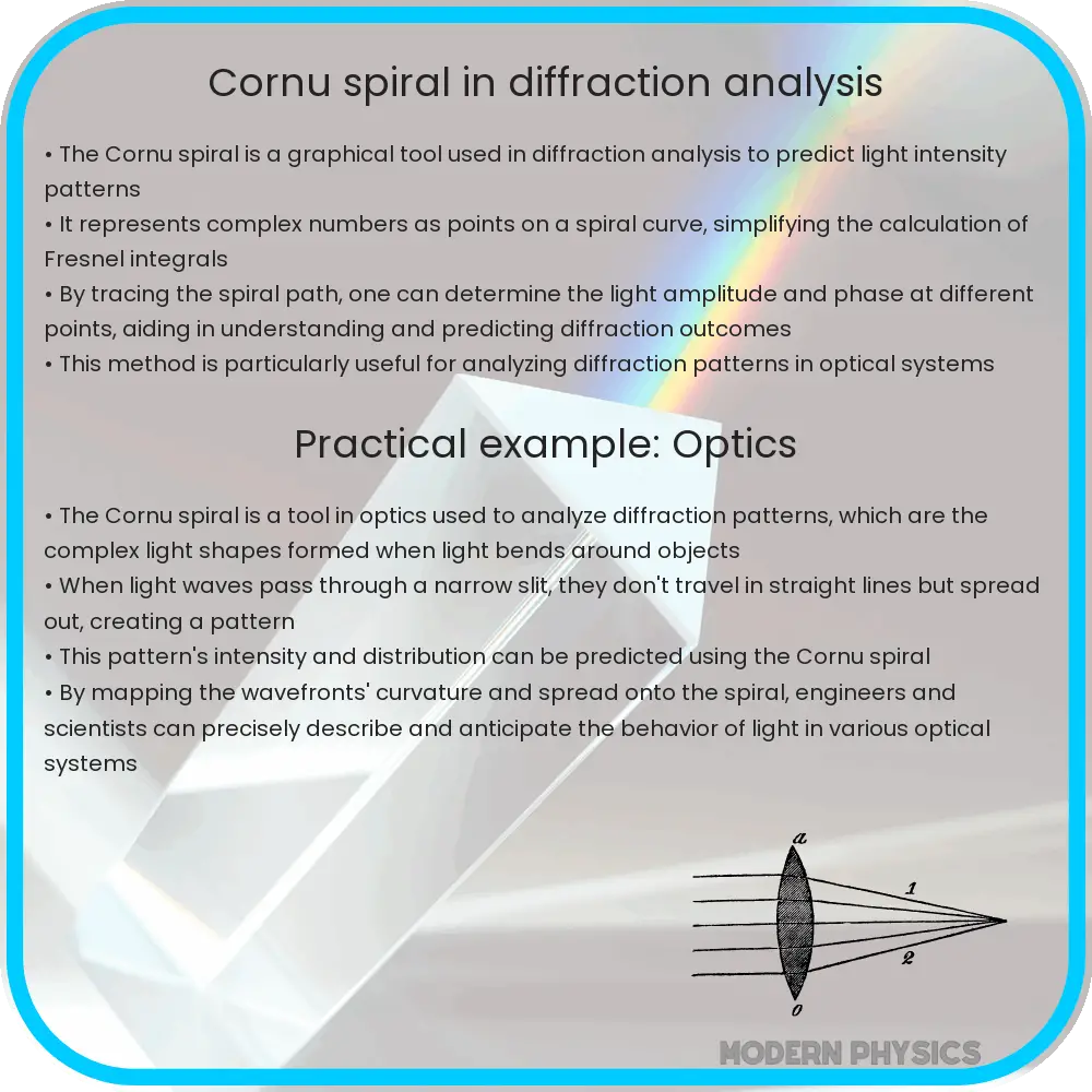 Cornu Spiral in Diffraction | Precision, Clarity & Application