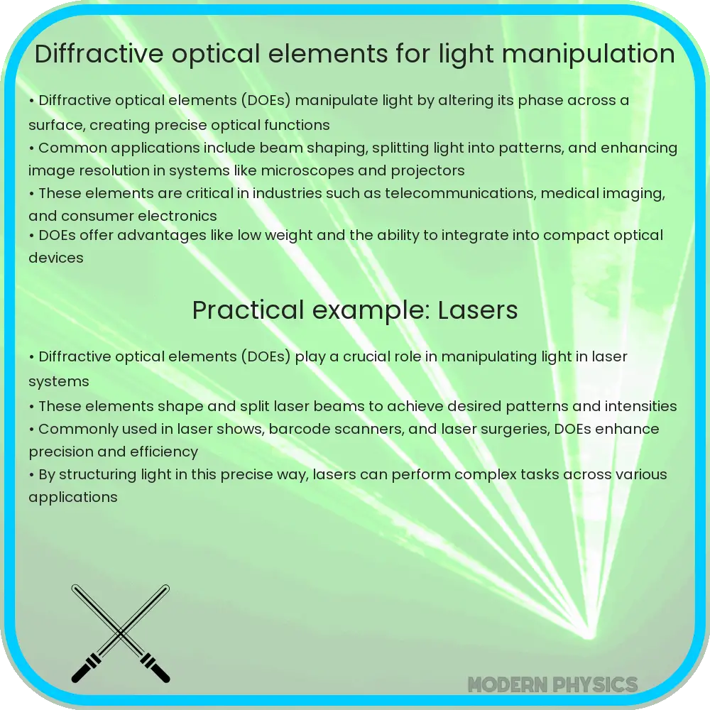 Diffractive Optical Elements Precise Efficient And Versatile