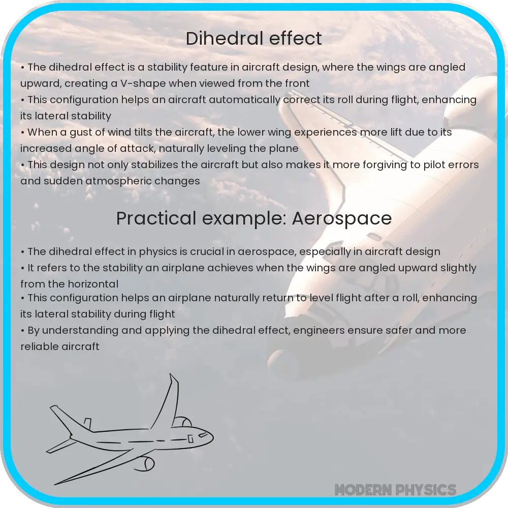Dihedral Effect | Stability, Aero Hydrodynamics & Lift