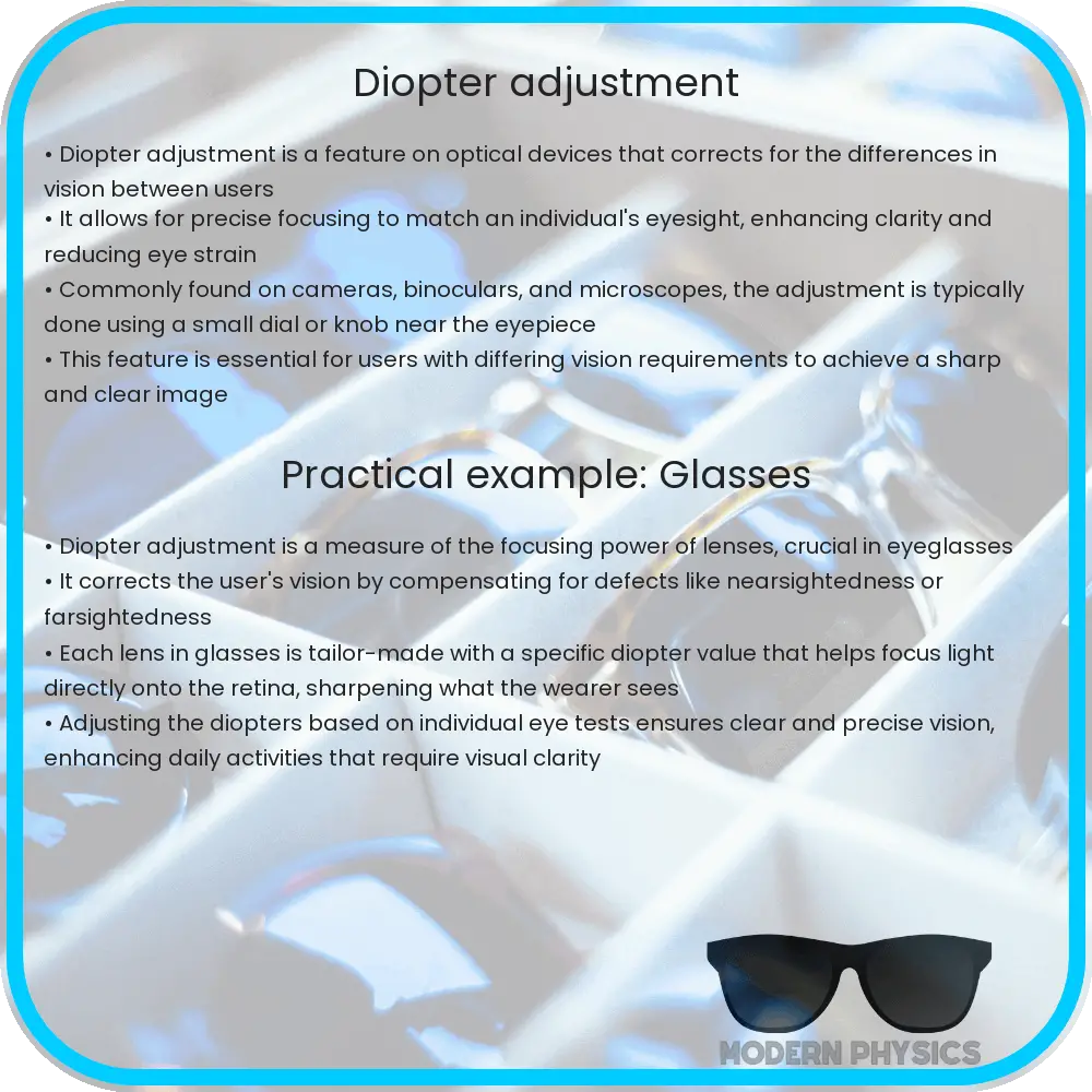 Diopter Adjustment | Clarity, Comfort & Vision Correction