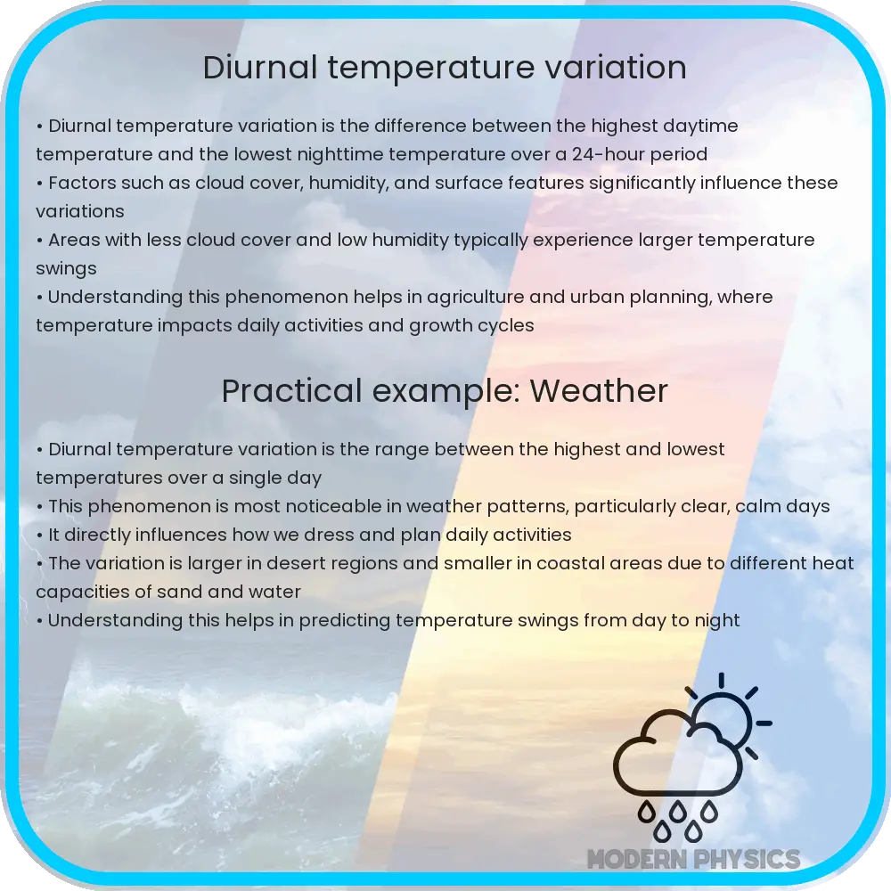 Diurnal Temperature Variation Patterns Effects And Forecasting