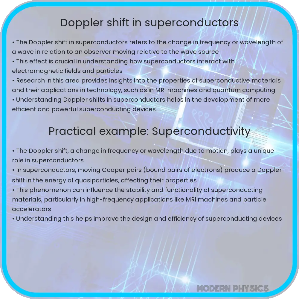 Doppler Shift In Superconductors Analysis Applications And Theory