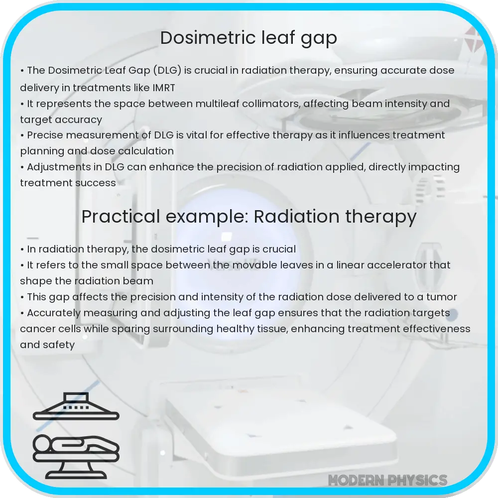 Dosimetric Leaf Gap | Precision, Calibration & Impact in Medical Physics