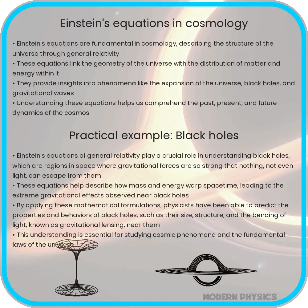 Einstein's Equations | Cosmology Insights, Dark Energy & Universe Evolution