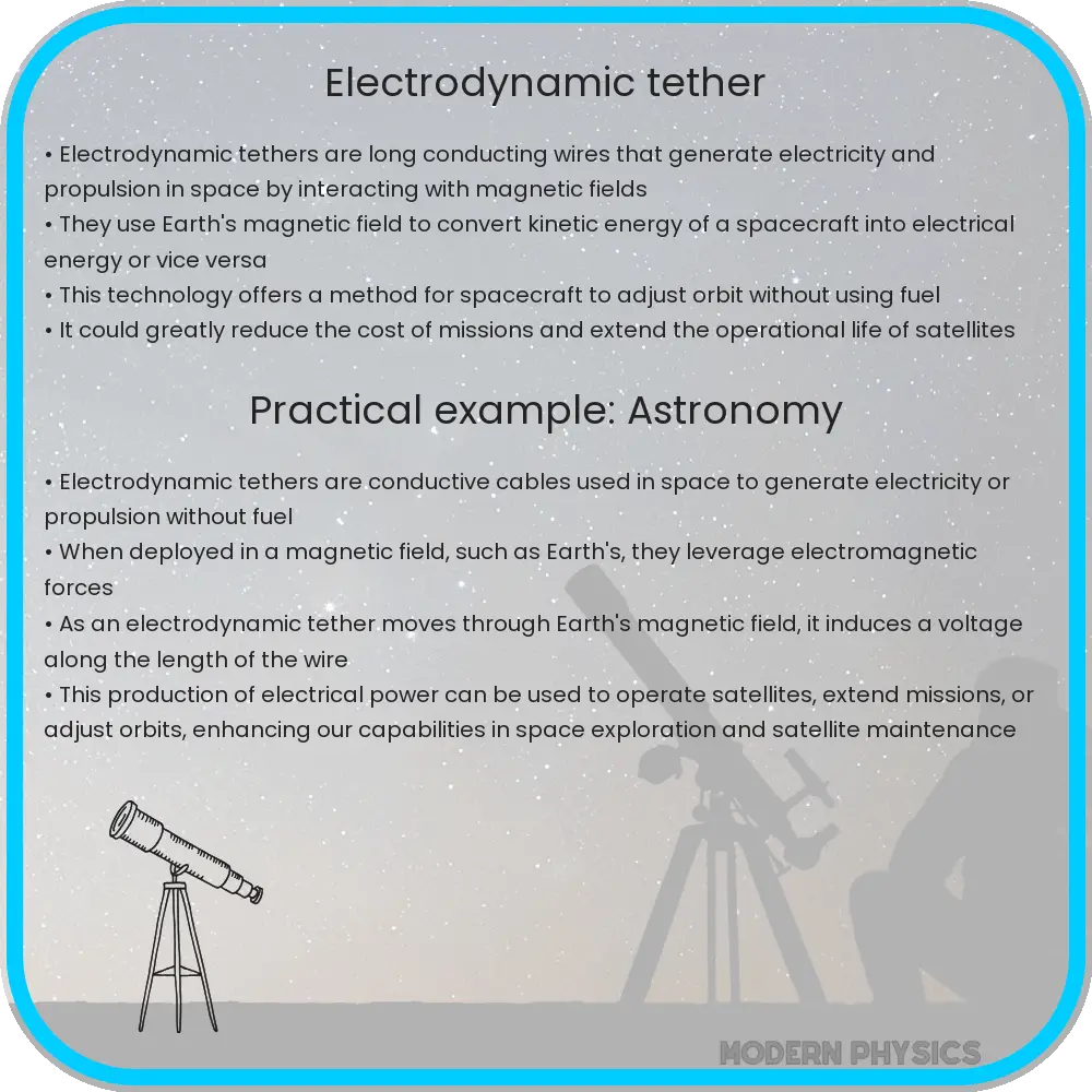 Electrodynamic Tether | Space Debris, Propulsion & Power