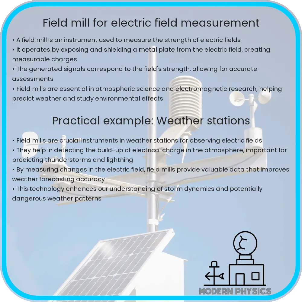 Field Mill for Electric Field Measurement | Accuracy, Portability & Usage