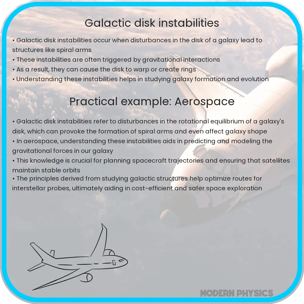 Galactic Disk Instabilities | Causes, Impact & Dynamics in Astrophysics