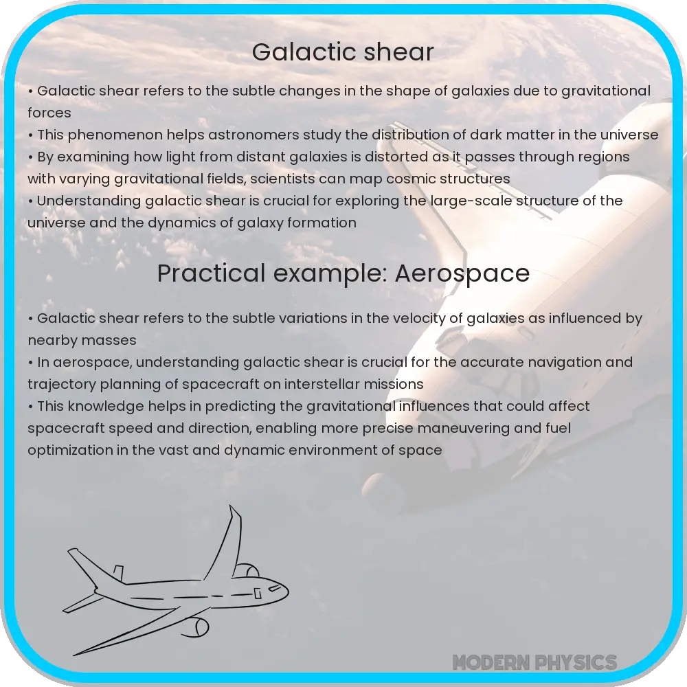 Galactic Shear | Cosmic Evolution, Gravity & Dark Matter