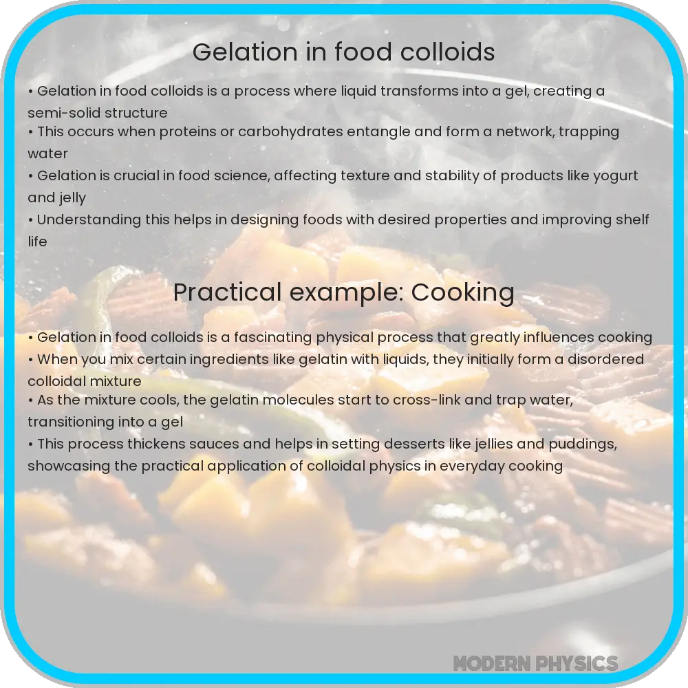 Gelation in Food Colloids | Viscosity, Elasticity & Stability