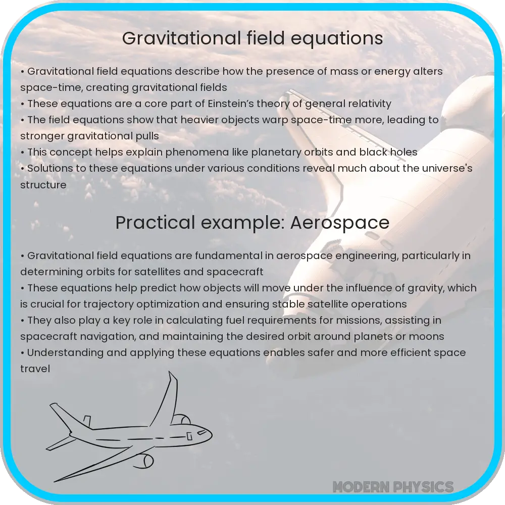 Gravitational Field Equations | Insights, Solutions & Theory
