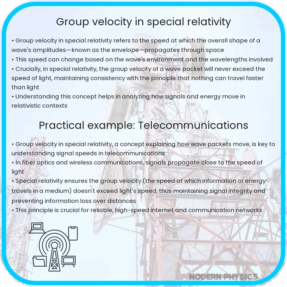 Group Velocity | Einstein’s Theory, Light Speed & Wave Packets