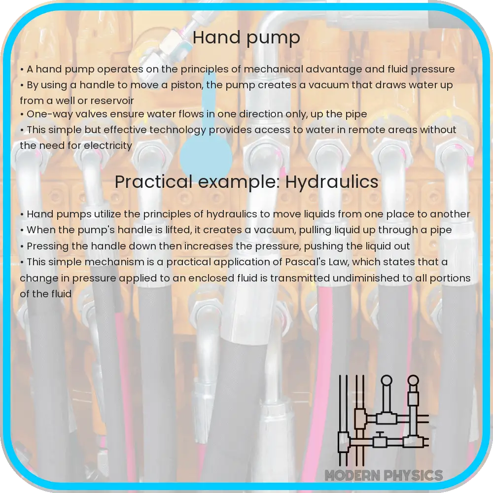 Hand Pump Efficiency | Dynamics, Force & Flow Rate