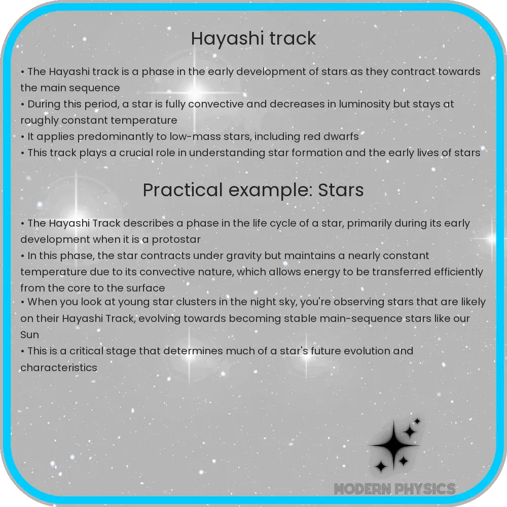 Hayashi Track | Stellar Evolution, Protostar Phase & Theory