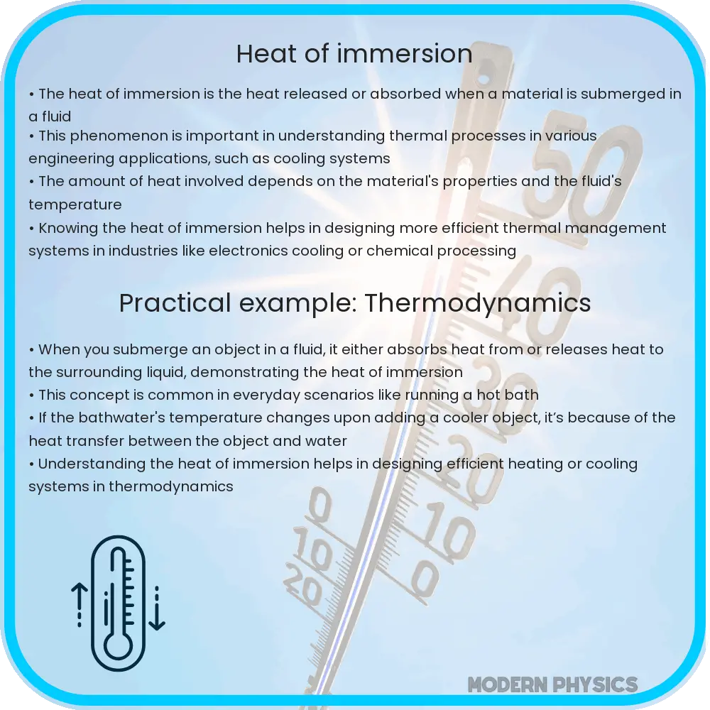 Heat of Immersion | Principles, Measurement & Uses