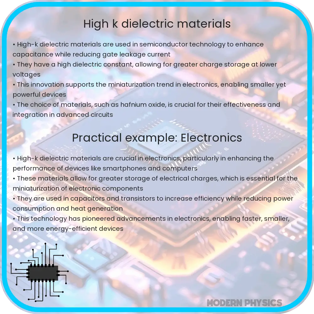 High-K Dielectric Materials | Efficiency, Stability & Integration
