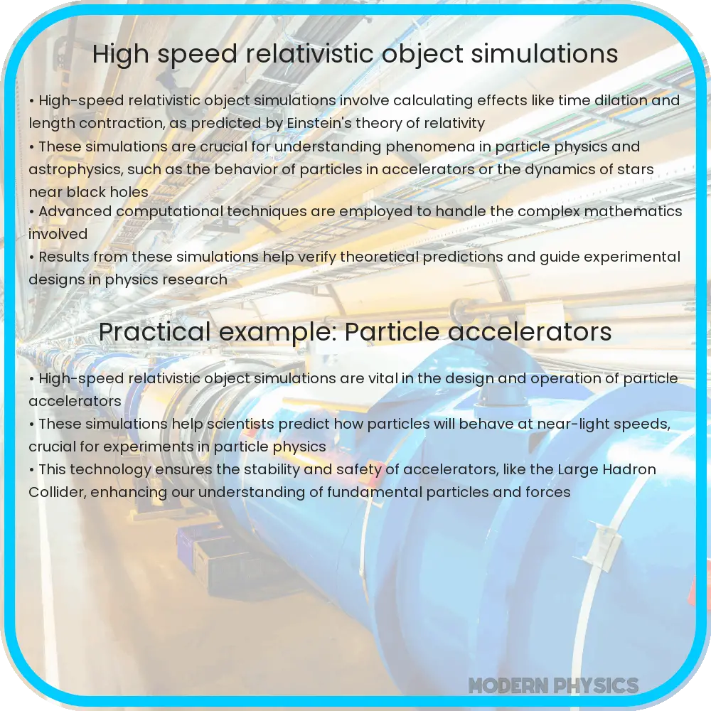 High-Speed Simulations | Accuracy, Speed & Relativity Theory