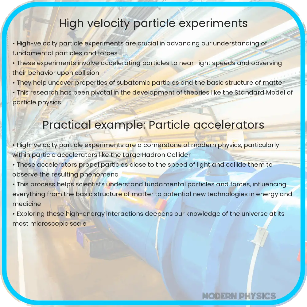 High-Velocity Particle Experiments | Speed, Impact & Relativity