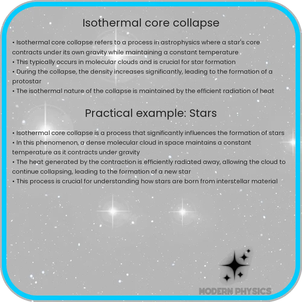 Isothermal Core Collapse | Dynamics, Theory & Implications