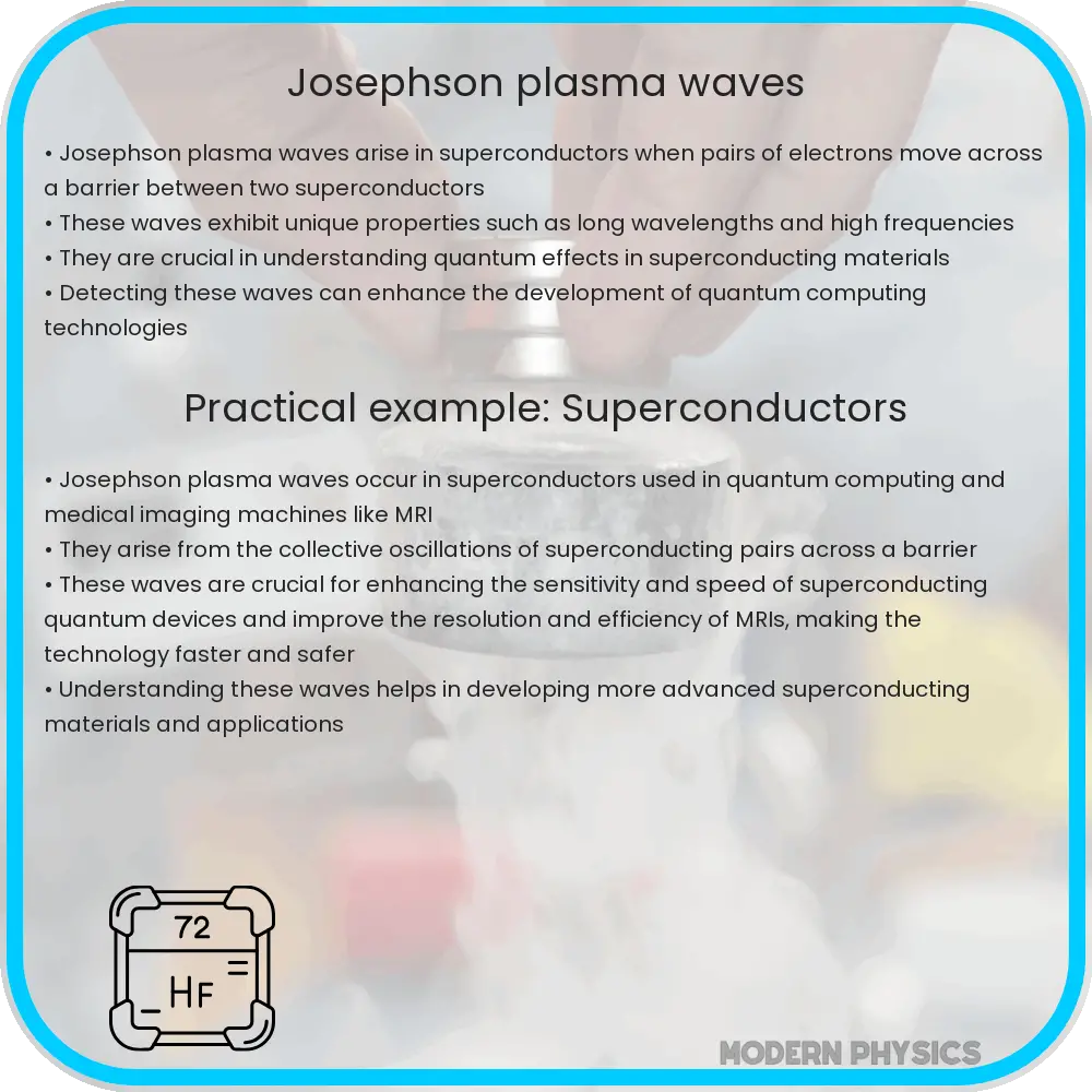 Josephson Plasma Waves | Quantum Tunneling, Coherence & Devices