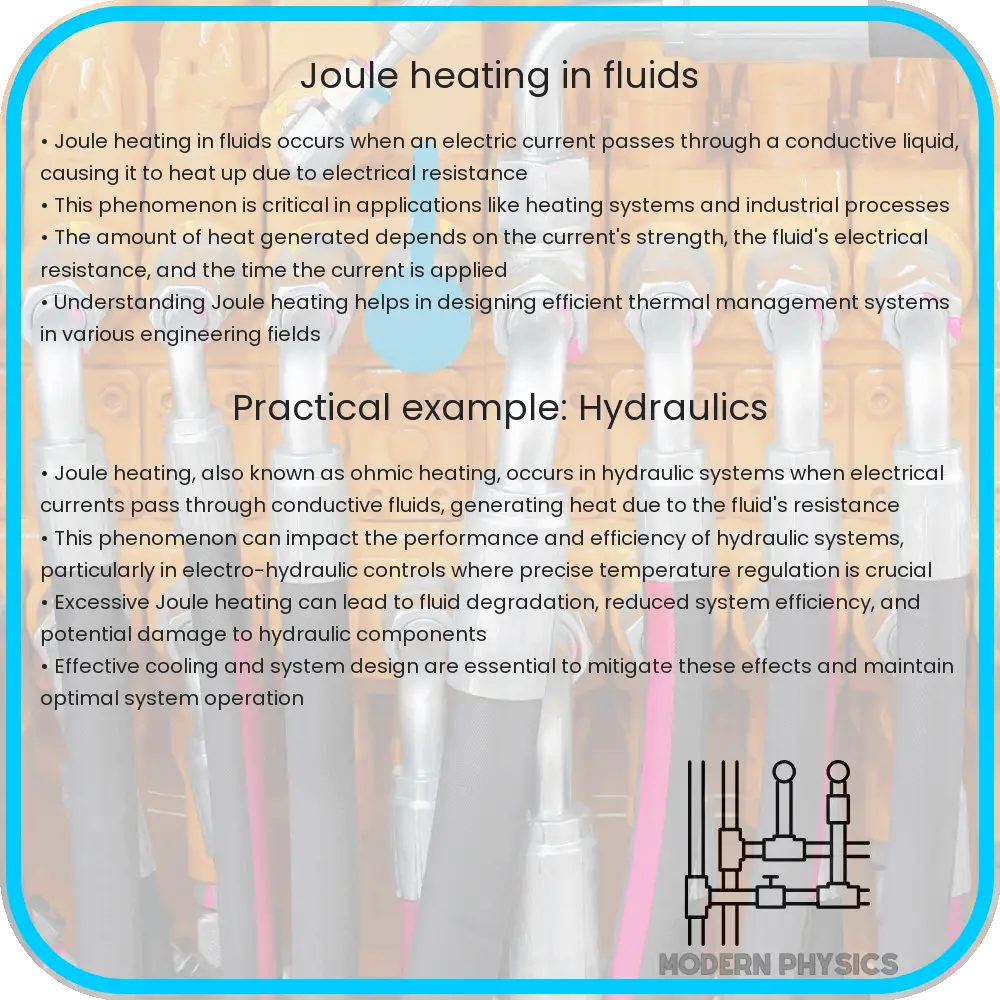 Joule Heating In Fluids Efficiency Control And Application