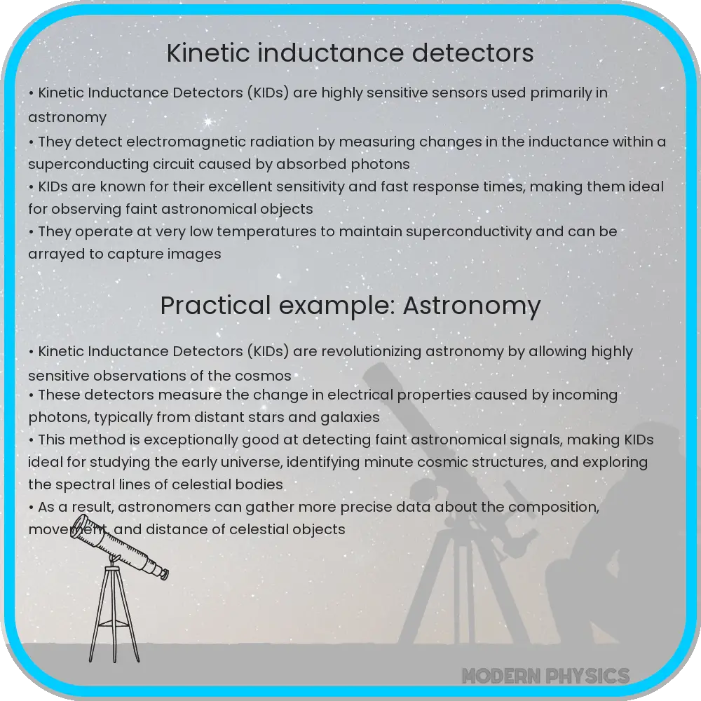 Kinetic Inductance Detectors Sensitivity Speed And Scalability