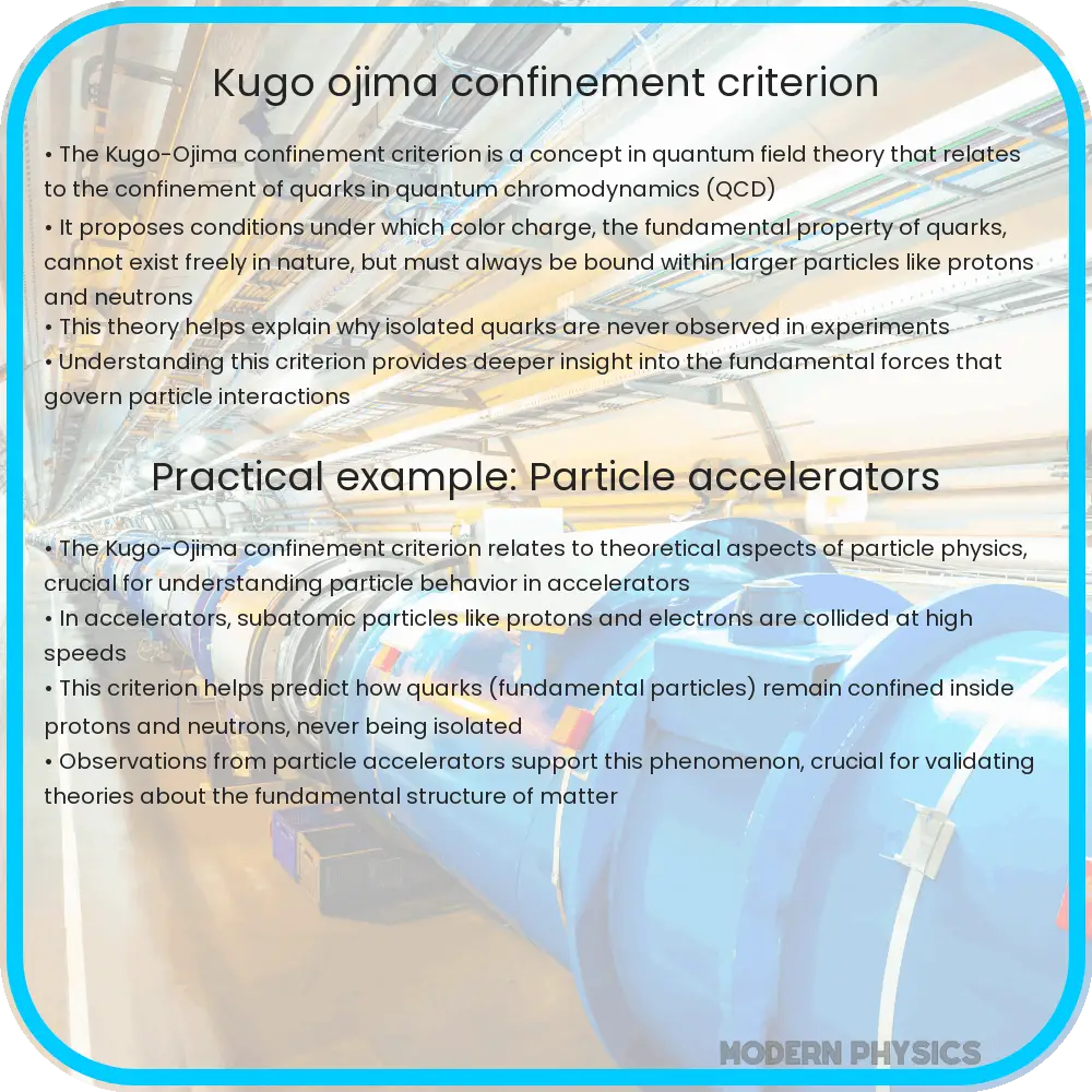 Kugo-Ojima Criterion | Key Concepts, Significance & Impact