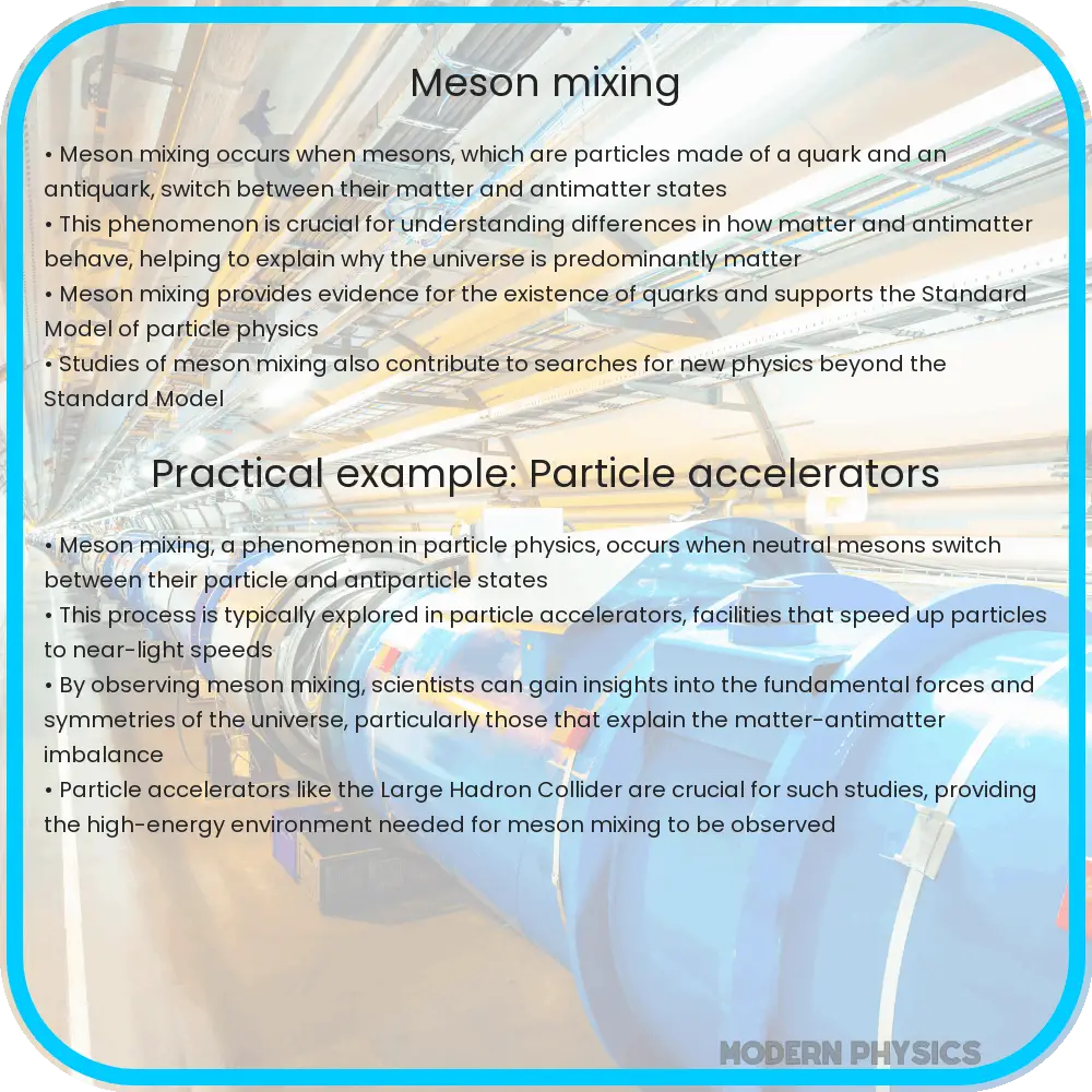 Meson Mixing | Quantum Phenomena, CP Violation & Cosmos