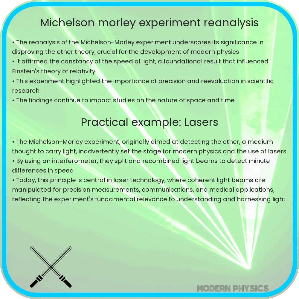 Michelson-Morley Experiment | Reanalysis, Special Relativity Impact
