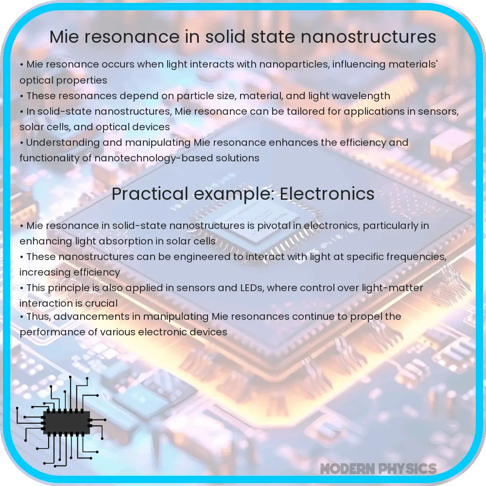 Mie Resonance in Nanostructures | Enhancing Light Manipulation & Efficiency