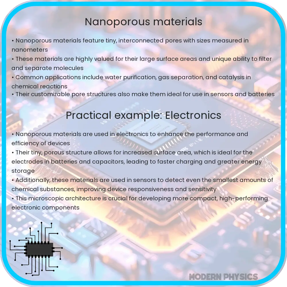 Nanoporous Materials | High Surface Area, Versatility & Efficiency