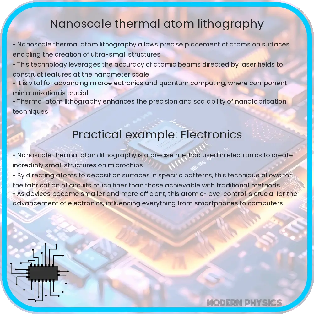 Nanoscale Thermal Atom Lithography | Overview & Uses