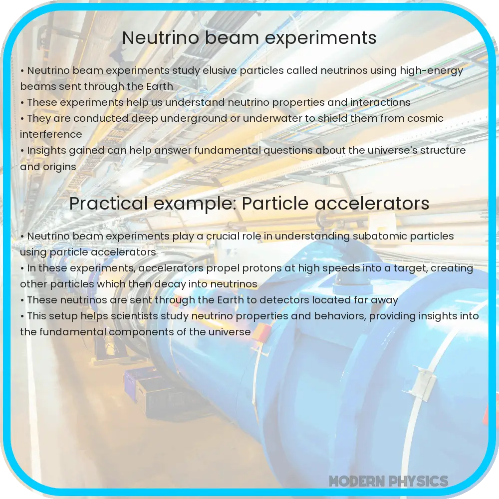 Neutrino Beam Experiments | Precision, Discovery & Cosmos