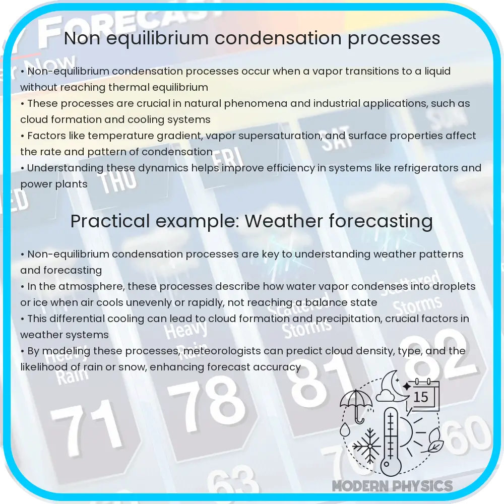 Non-equilibrium Condensation | Dynamics, Kinetics & Applications