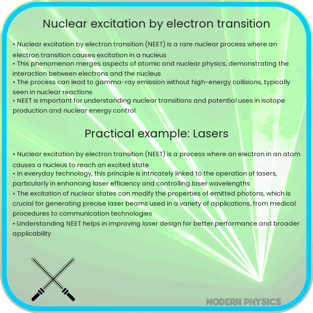 Nuclear Excitation by Electron Transition | Overview Nuclear Excitation by Electron Transition | Overview