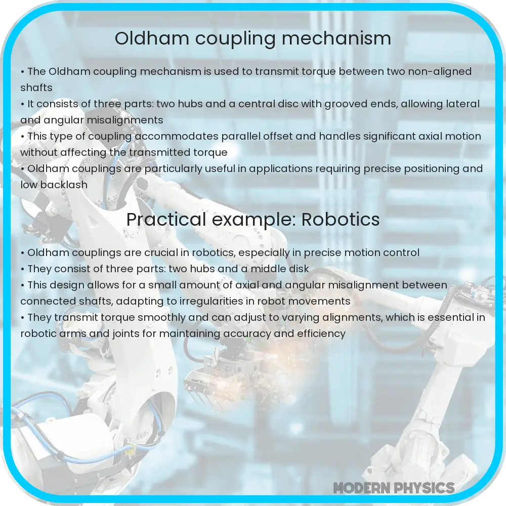 Oldham Coupling Mechanism | Efficiency, Flexibility & Dynamics