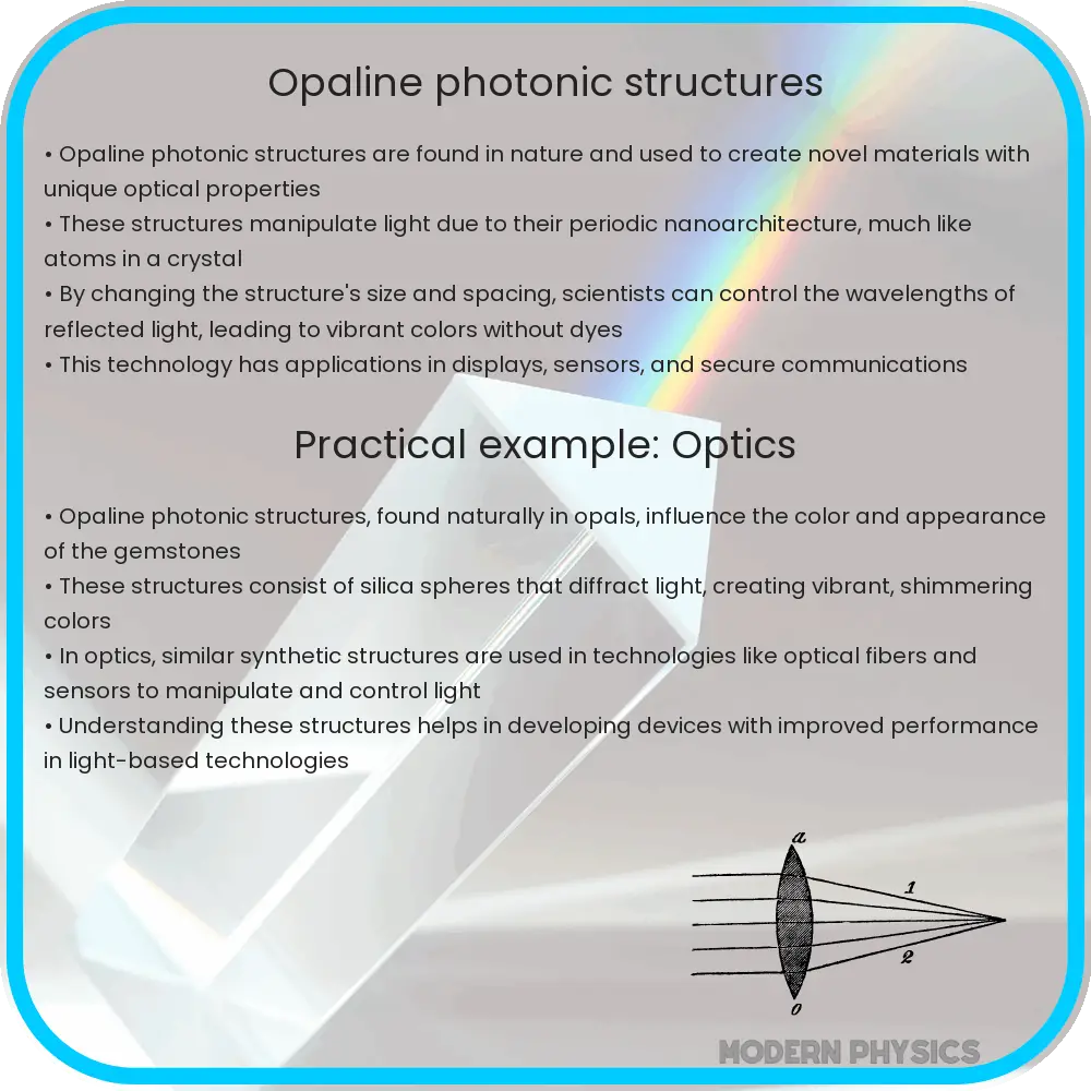 Opaline Photonic Structures | Fabrication, Applications & Theory