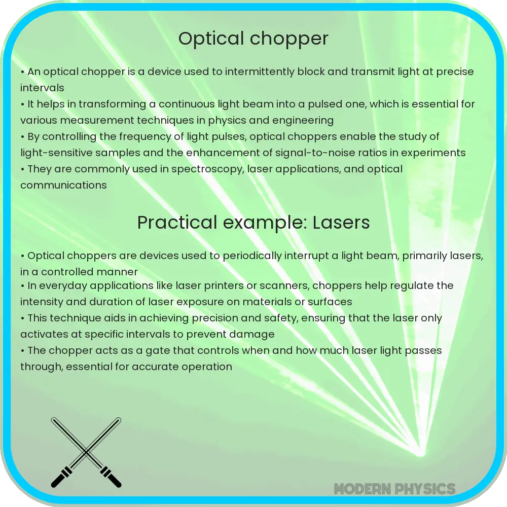 Optical Chopper | Precision, Speed Control & Design