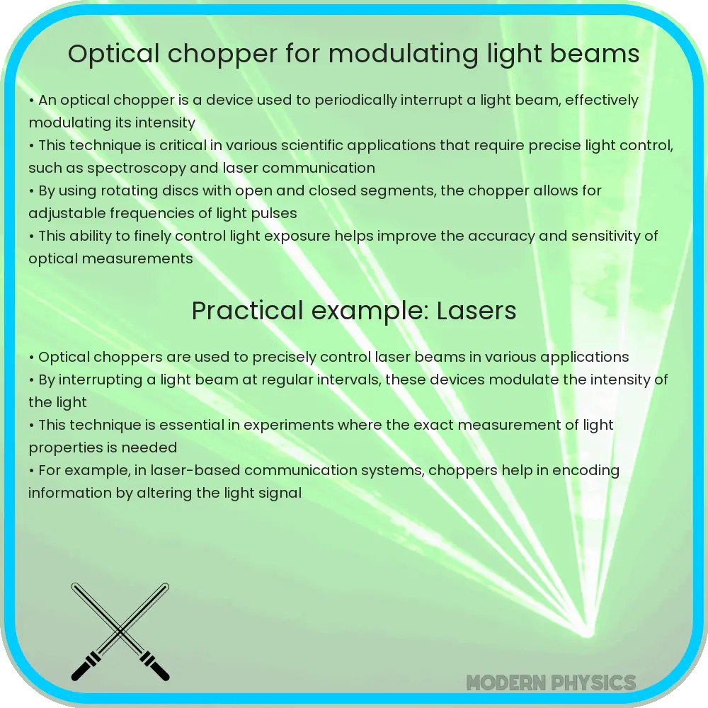 Optical Chopper | Precision, Speed & Versatility in Optics