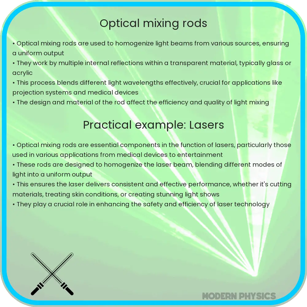 Optical Mixing Rods | Homogenizing, Efficiency & Clarity